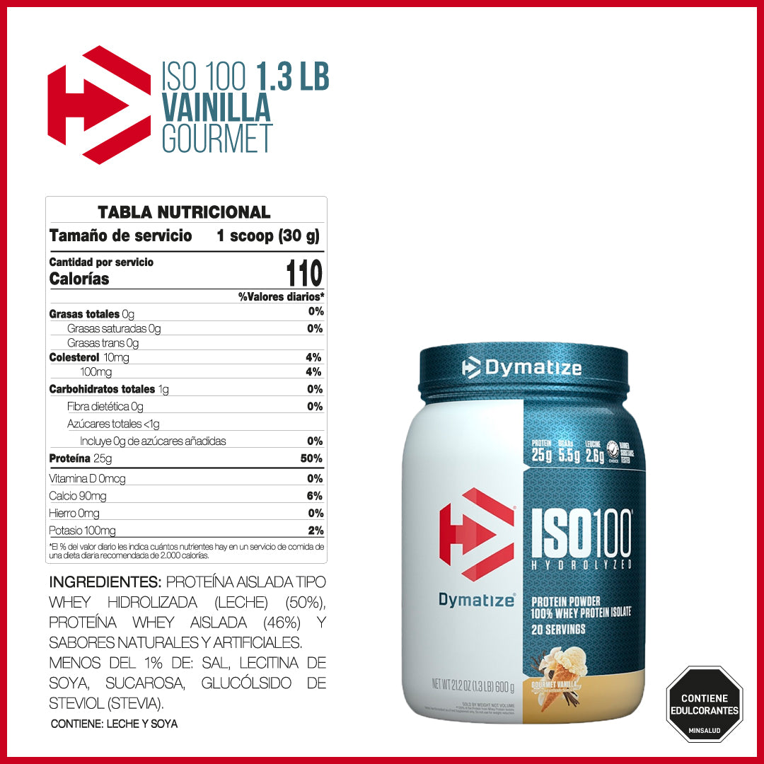 ISO 100 20 SERVICIOS GOURMET VANILLA – Dymatize Store