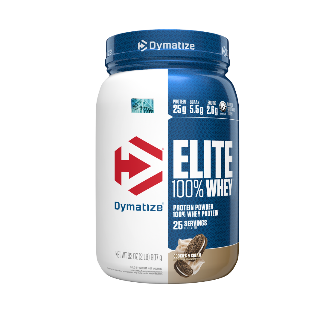 ELITE WHEY 2 LIBRAS COOKIES & CREAM – Dymatize Store